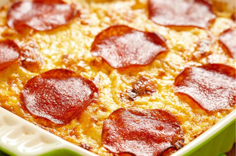 Low Carb Cheesy Crustless Pizza Casserole - Women Cooking Ideas
